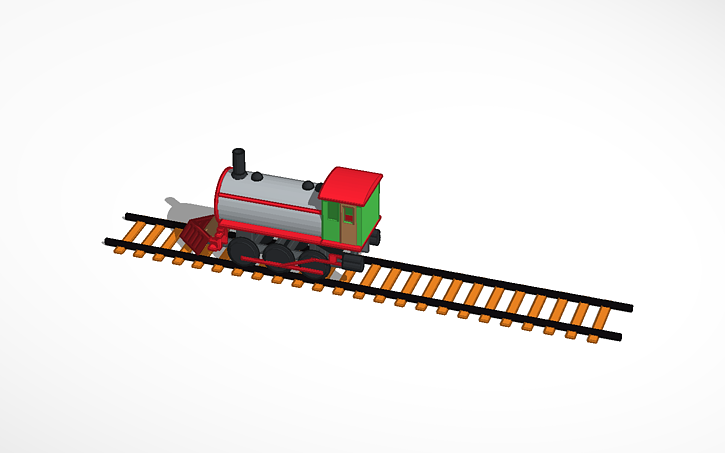 3D design locomotive - Tinkercad