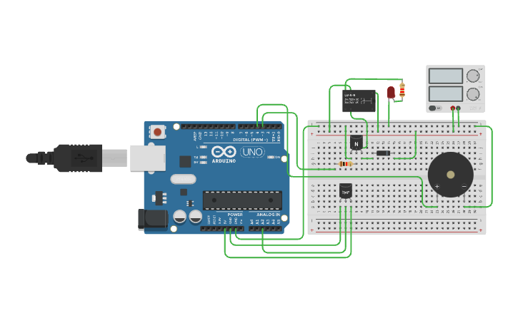 Circuit design desafio 3, nivel 3, de arduino santiago ramirez - Tinkercad