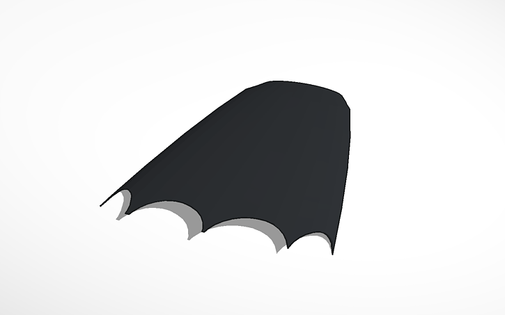 3D design Bolu H The cape of the caped crusader | Tinkercad