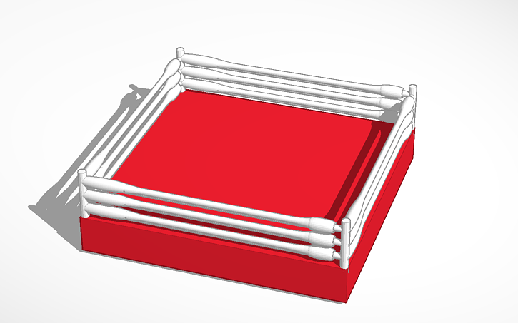 3D design WWE ring | Tinkercad