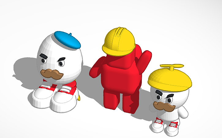 3D design Funny Charaters - Tinkercad
