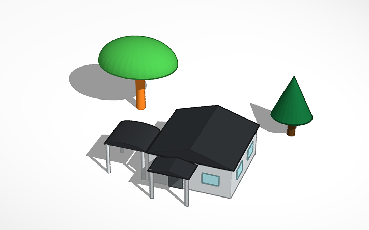 3D design House Model - Tinkercad