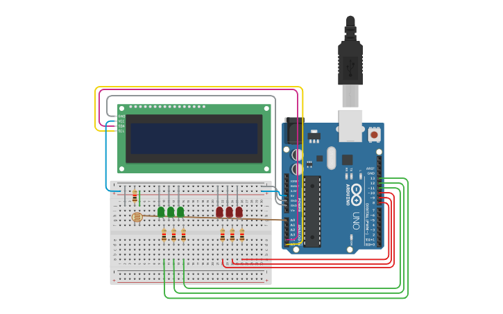 Circuit design ABEN 23 - LABORATORY 2 - CODE 1 - Tinkercad