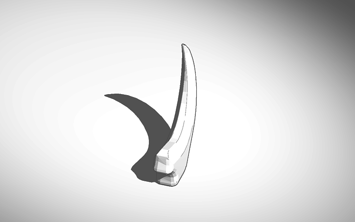 3D design raptor claw - Tinkercad