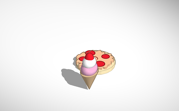 3D design 2 foods - Tinkercad