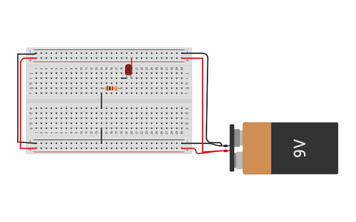 Circuit Design Breadboard Tinkercad