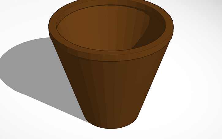 3D design Standard Flower Pot | Tinkercad
