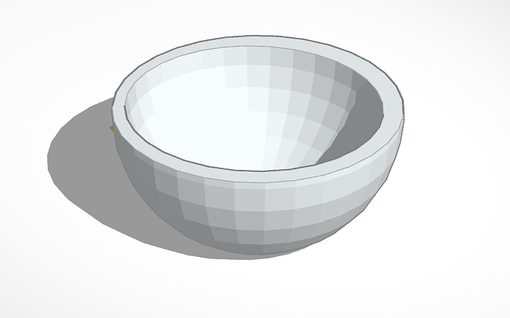 3D design bowl - Tinkercad