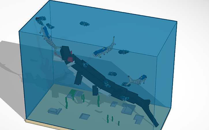 3D design There's Always a Bigger Fish (or Giant Lizard) - Tinkercad
