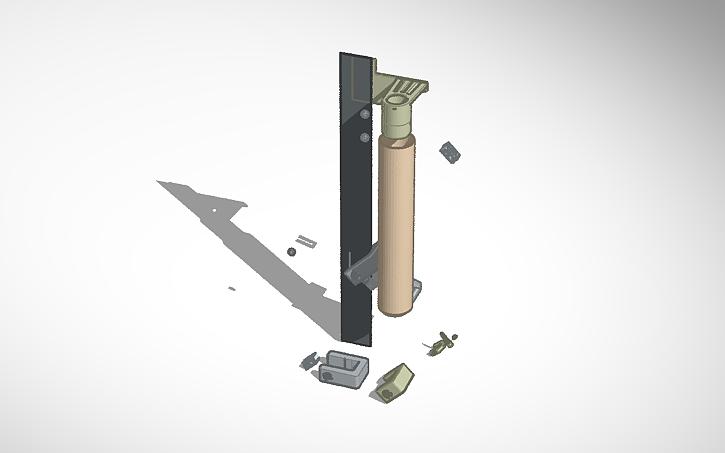 3D design Paper Towel Holder - Tinkercad