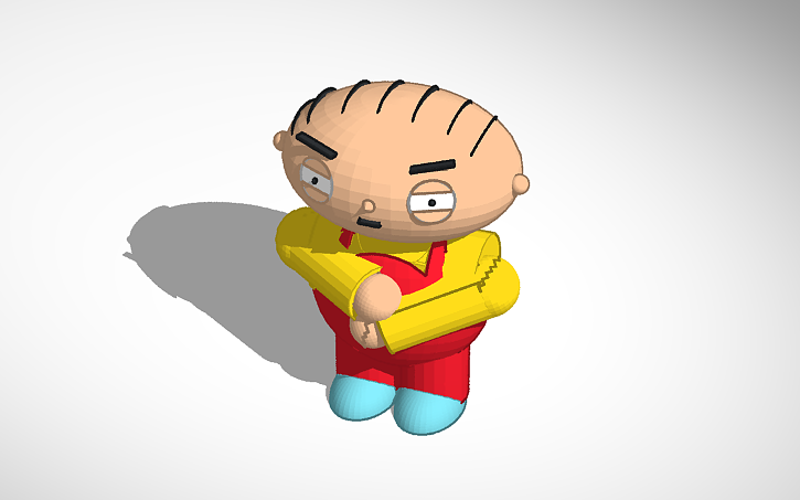 3D design Stewie Griffin - Tinkercad