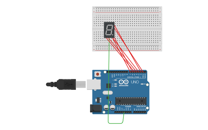 Circuit design 74595 | Tinkercad