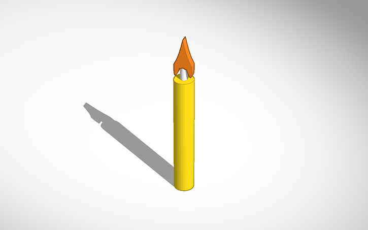 3D design Candle - Tinkercad