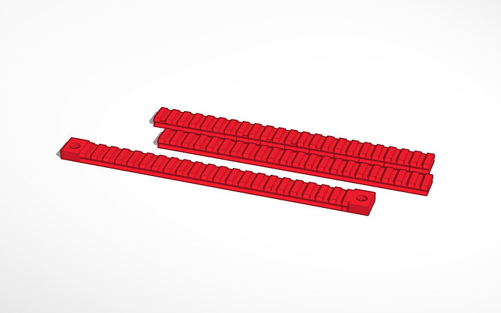 3D design RIS Top rail for my Glock 17 Conversion kit | Tinkercad