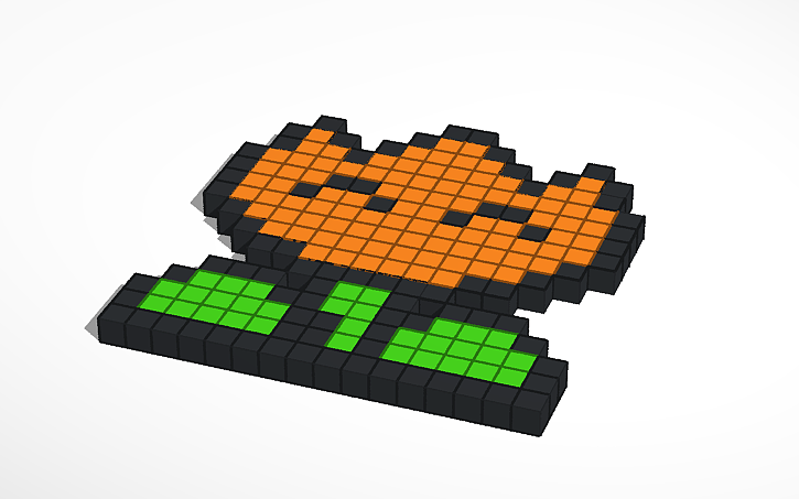 3D design Fire flower | Tinkercad