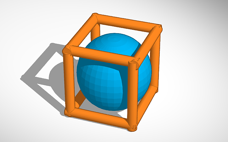 3D design caged ball | Tinkercad