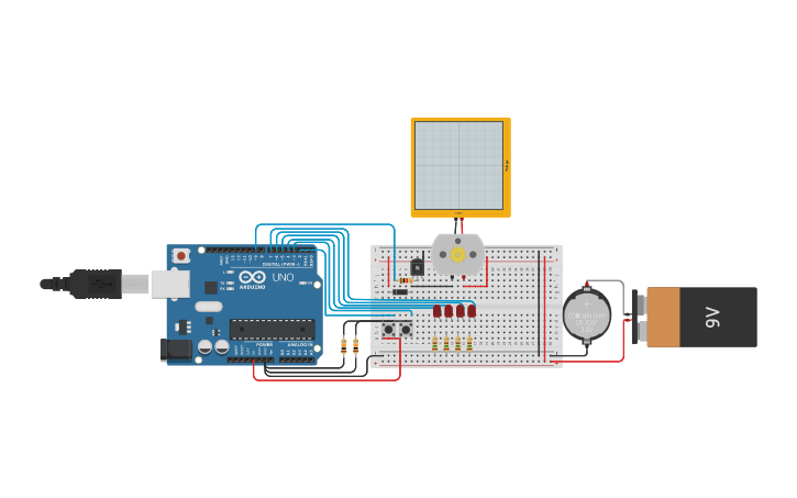Circuit Design Pwm Arduino Botão Tinkercad