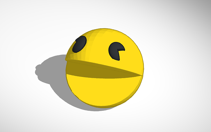 3D design Pac-Man - Tinkercad