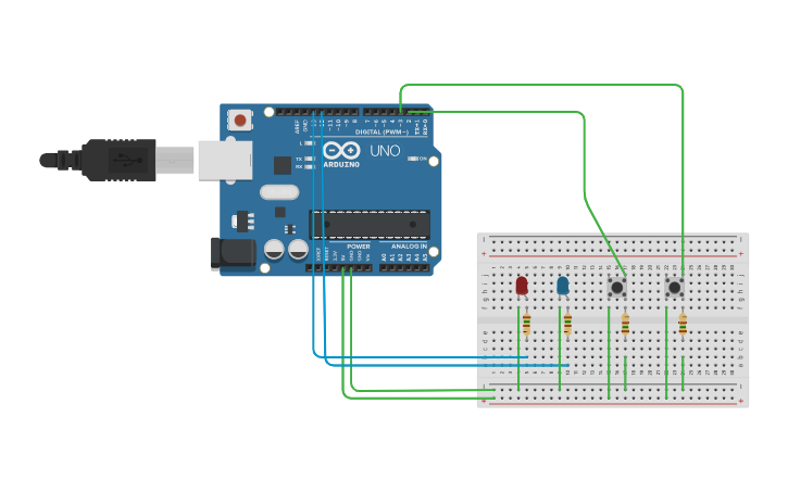 Circuit design Interrupt | Tinkercad