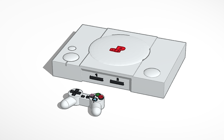 3D design playstation 1 | Tinkercad