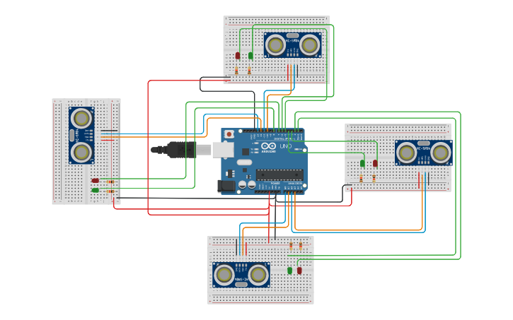 Circuit design traffic | Tinkercad