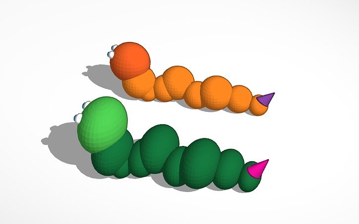 3D design caterpillar | Tinkercad