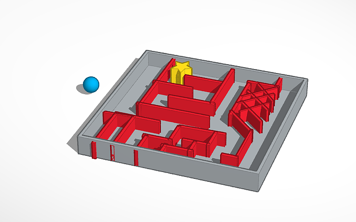 3D design ball maze - Tinkercad
