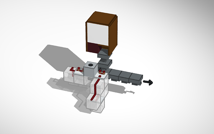 3D design Vending Machine Mechanism - Tinkercad
