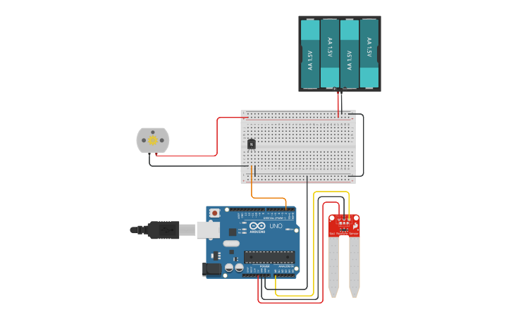 Circuit Design Moisture Sensor Tinkercad