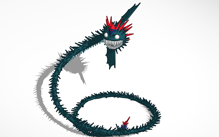 3D design Whispering death Httyd (in proper colors) - Tinkercad