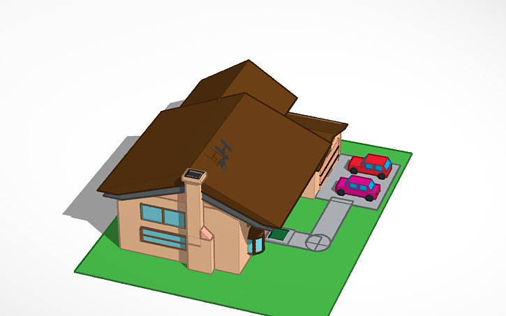 3d Design дом Tinkercad