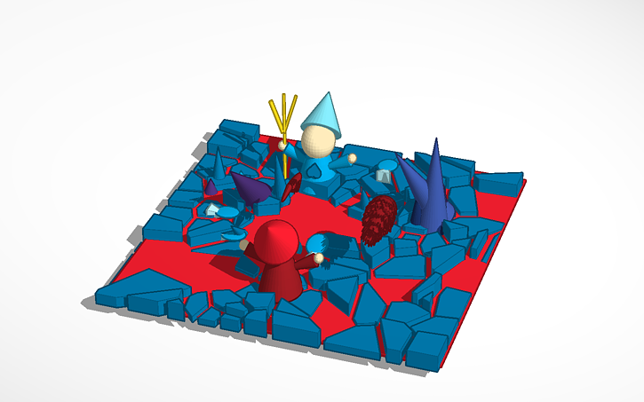 3D design Lava vs. Water Wizard | Tinkercad