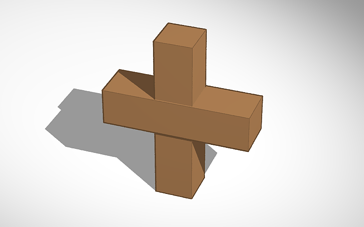 3D design Jesus on the Cross - Tinkercad