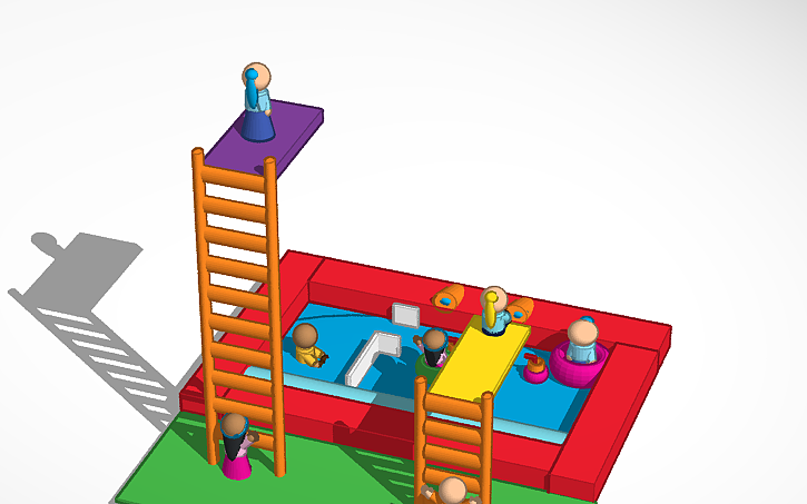 3D design party pool | Tinkercad