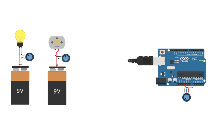 Circuit design CHAPTER 6 : Potentiometer - Tinkercad