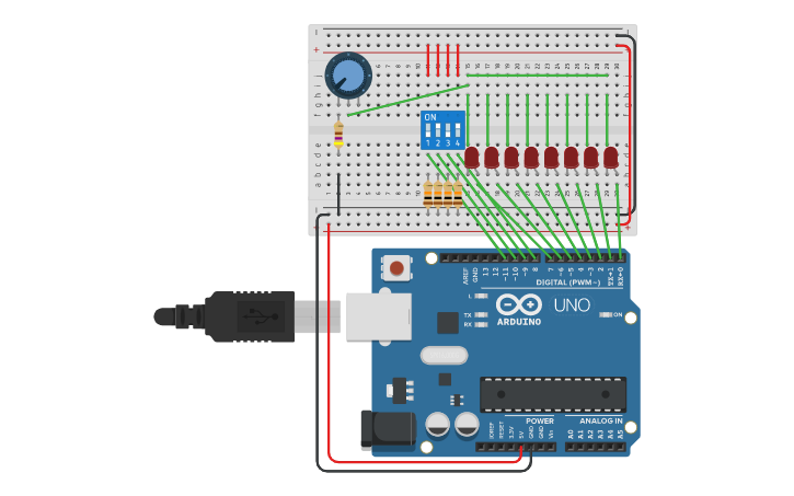 Circuit design Copy of MICI Mini Project - Tinkercad