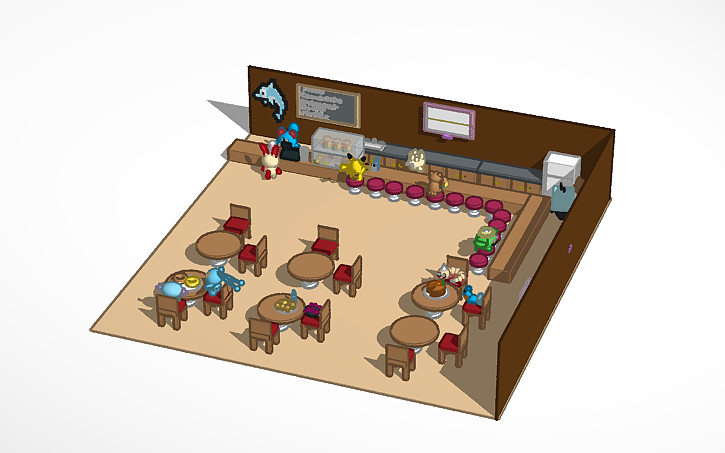 3D design Pokemon Cafe | Tinkercad