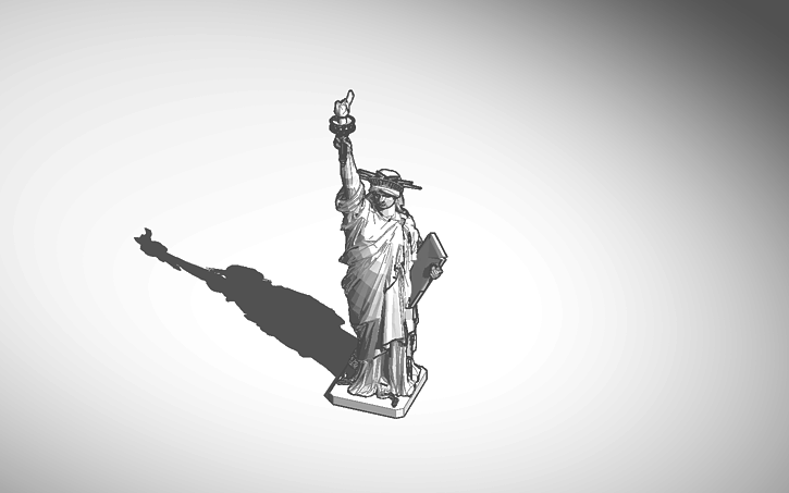 3D design Statue Liberty - Tinkercad