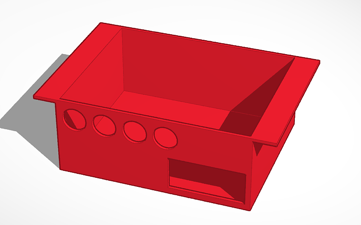 3D design under desk arduino box | Tinkercad