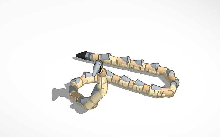 3D design snake - Tinkercad