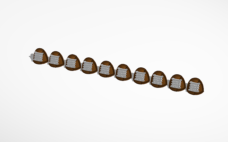 3D design Gladiator's Mark VII Shoulder pads - Tinkercad