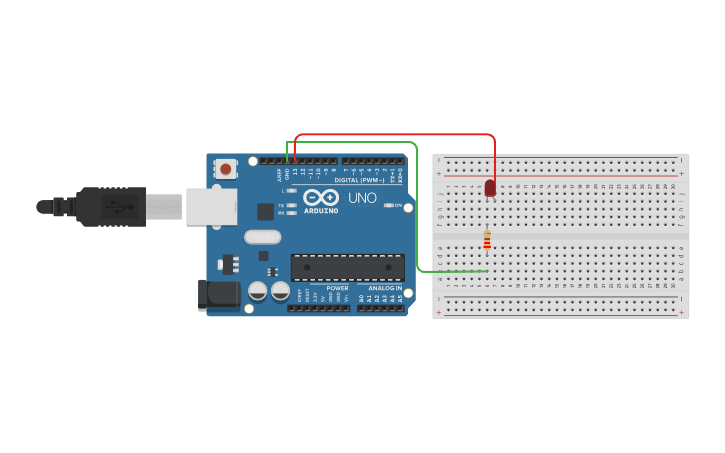 Circuit Design Control Led On Off Using Serial Monitor Commands Tinkercad