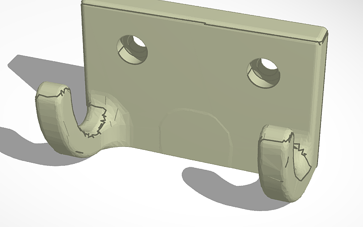 3D design Scissor tool hook - Tinkercad
