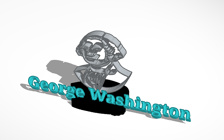 3D design George Washington - Tinkercad