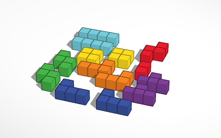 3D design tetris - Tinkercad