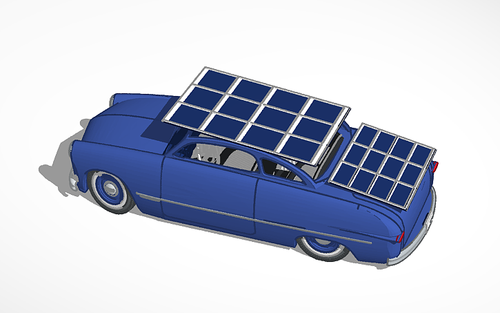 3D design SOLAR CAR - Tinkercad