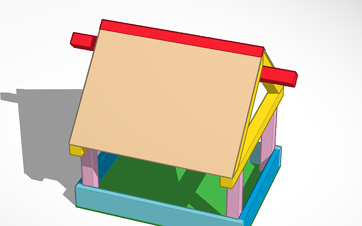 3D design bird feeder | кормушка для птиц - Tinkercad