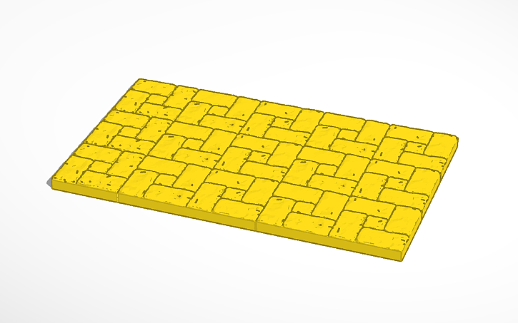3D design 5x3 Floor - Tinkercad