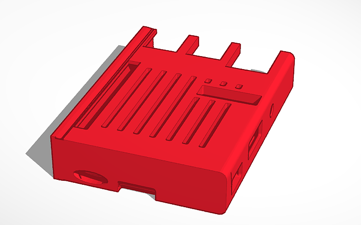 3D design Slim Raspberry PI Case | Tinkercad