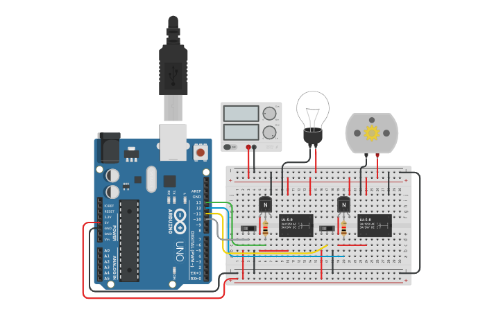 Circuit design PC2 - ejercicio 1 | Tinkercad